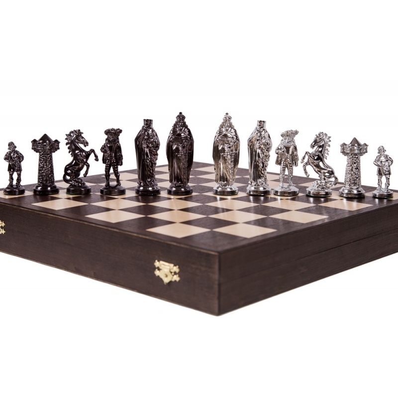 SQUARE - Piezas de ajedrez Medieval - Silver Edition